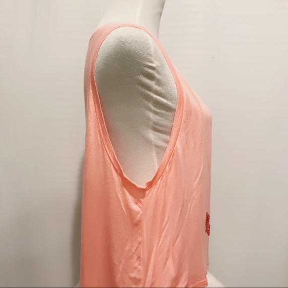 Popcorn | Tops | Popcorn Brand Tank Top Anchor Sequins Peach Small ...